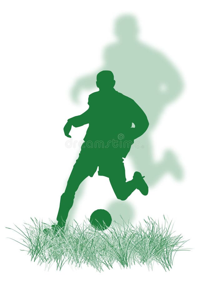 Vector Soccer Players Silhouettes Stock Vector - Illustration of figure ...