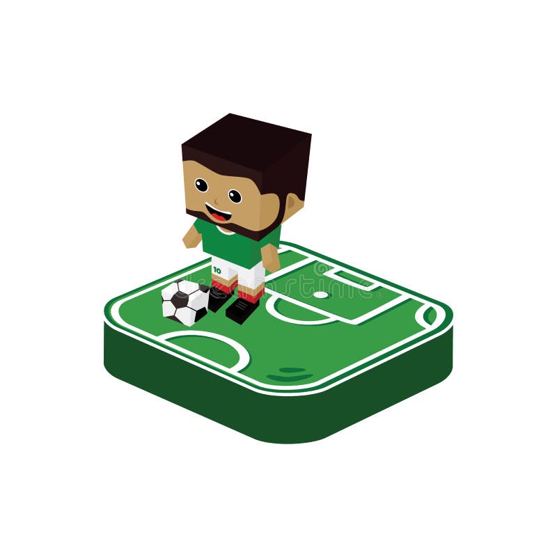 Soccer Player Isometric Cartoon Stock Illustrations – 540 Soccer Player ...