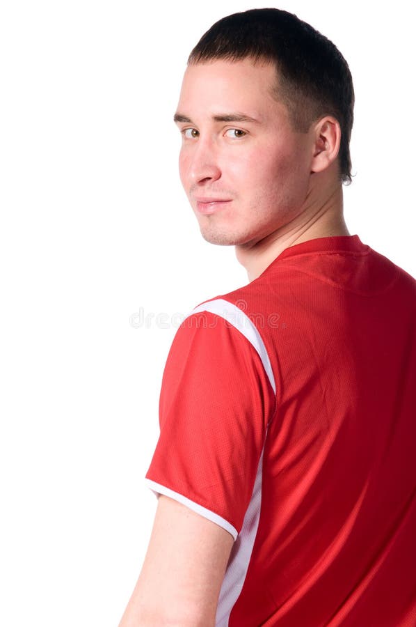 Soccer Player is Looking Back Stock Photo - Image of male, glance: 18482204