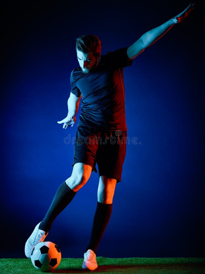 Soccer player Man isolated stock image. Image of football - 81995167