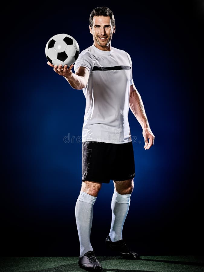 Soccer player man isolated stock image. Image of playing - 100725761