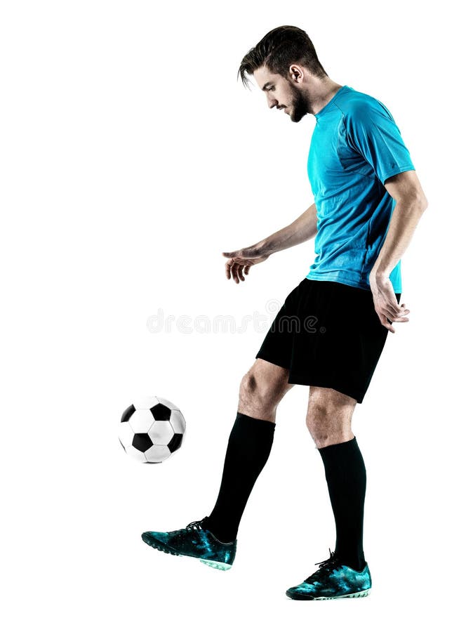 Soccer player Man Isolated stock photo. Image of football - 80948540