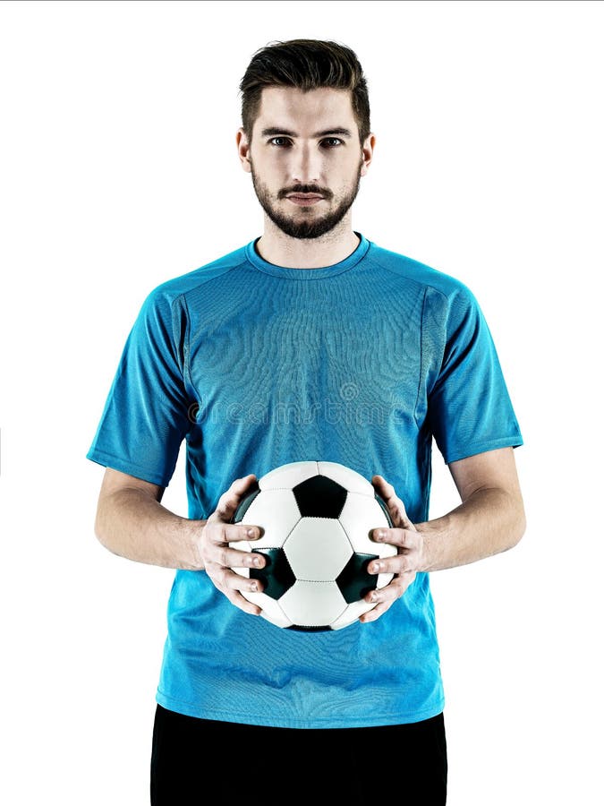 Soccer player Man stock image. Image of action, holding - 79871247