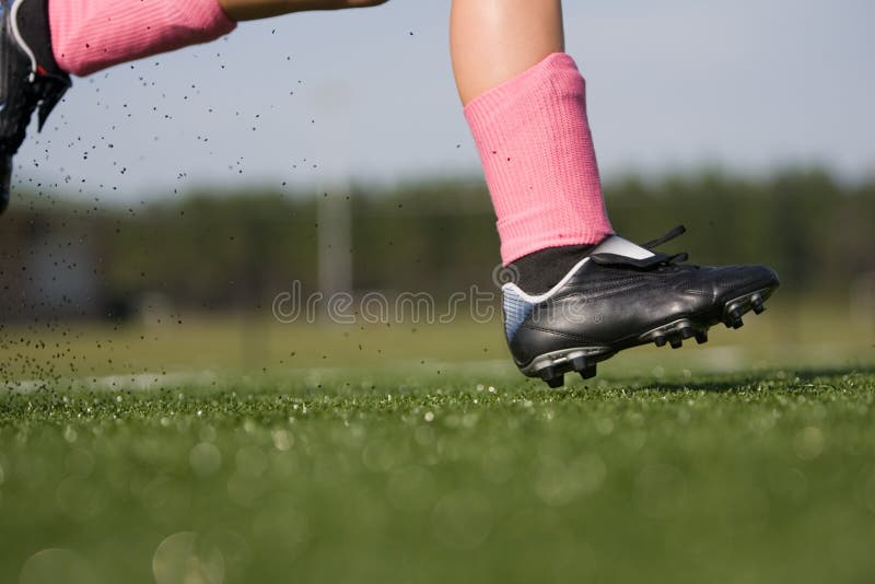 Soccer player running stock photo. Image of girl, sprinting - 10839780