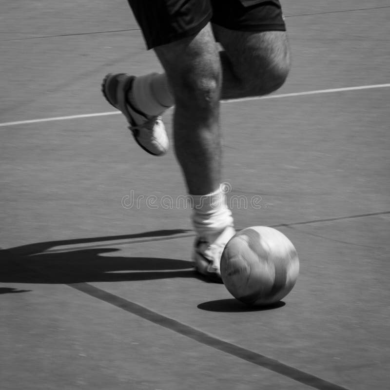 Soccer Player Running with the Ball. Stock Image - Image of games ...