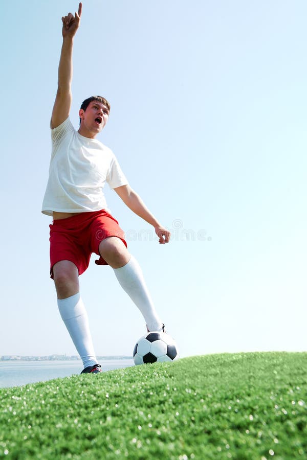 Soccer Player Ball Screaming Stock Images - Download 608 Royalty Free ...