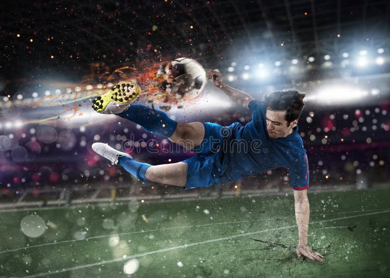 Football fire stock photo. Image of burnt, athletics - 48686164