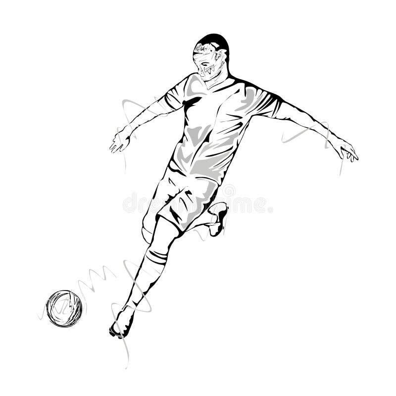 Vector Illustration of Soccer Player Muscle Anatomy Stock Illustration ...