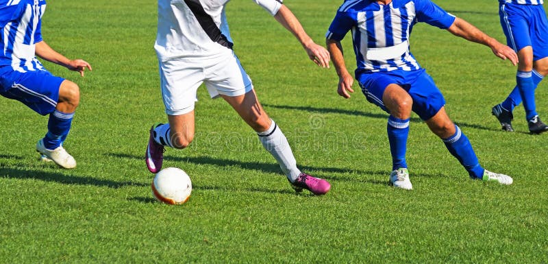 Soccer players in action stock photo. Image of field - 59514418
