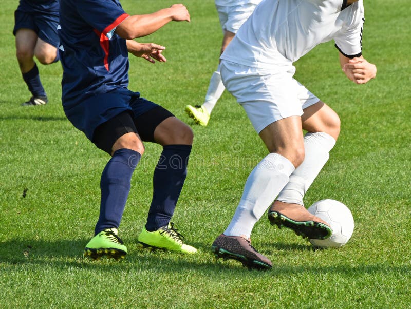 Soccer players in action stock image. Image of action - 80481897