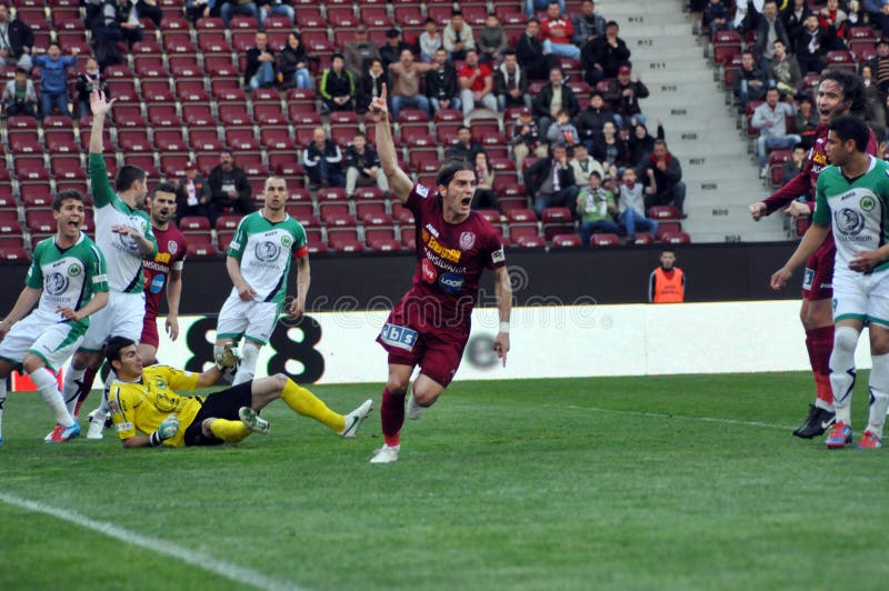 Soccer Players Celebrating a Goal Editorial Photography - Image of ...