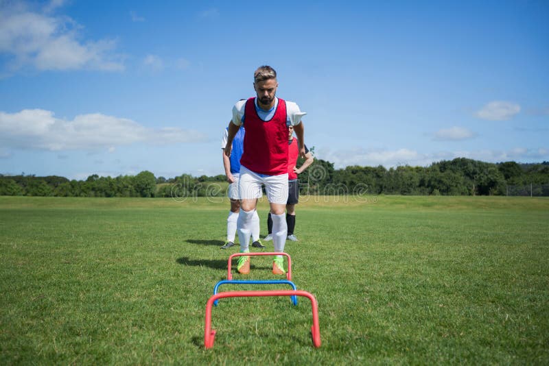 Soccer players training stock photo. Image of flexible - 171419414