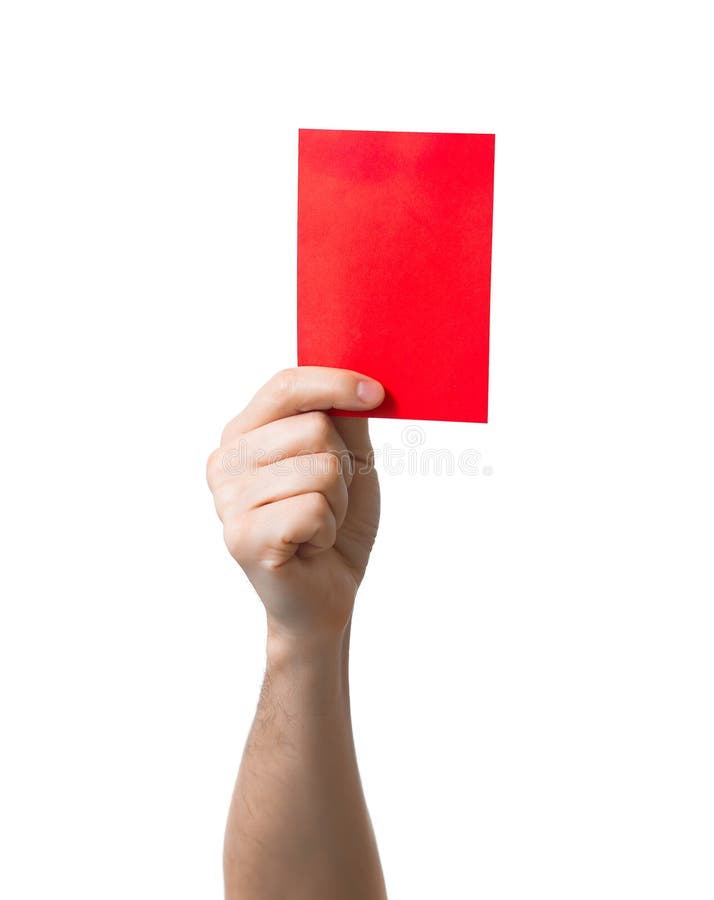 Football Referee Showing the Red Card Stock Photo - Image of sport ...
