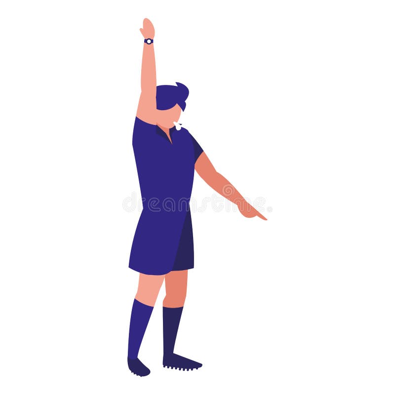 Soccer Assistant Referee Linesman Stock Illustrations – 119 Soccer ...
