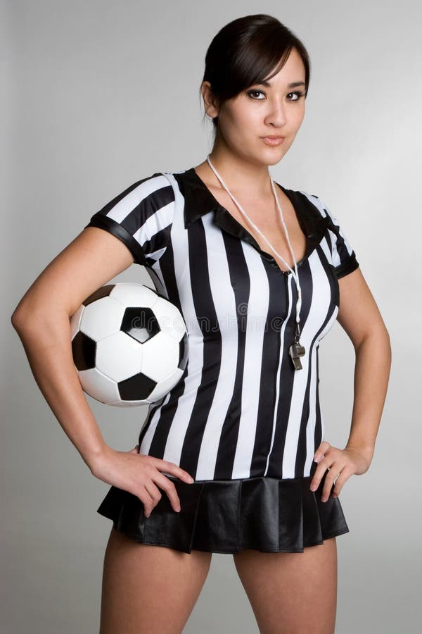 Soccer Referee Girl stock photo. Image of soccer, woman - 7839126