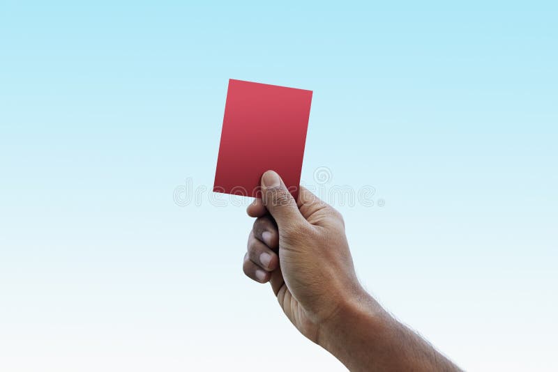 Soccer Referee Giving Red Card Stock Photo - Image of league, frame ...