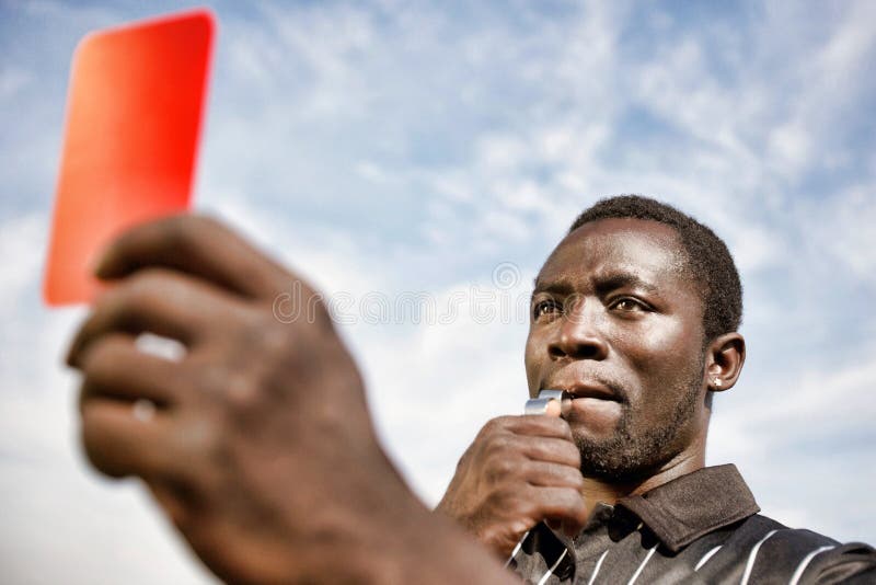 Referee Holding Football stock photo. Image of people - 23147778