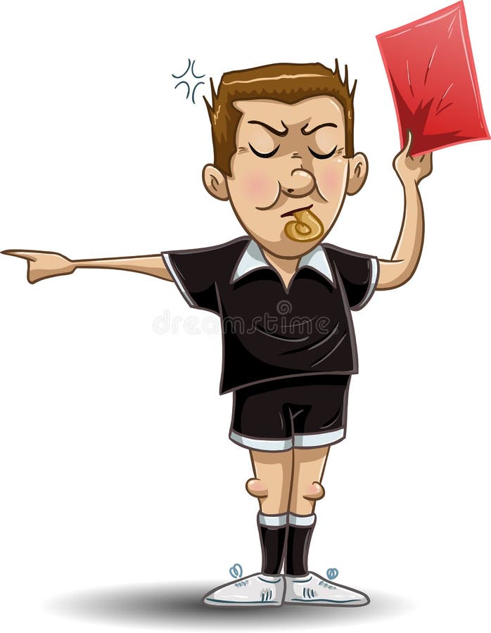Soccer referee stock vector. Illustration of action, card - 23562317