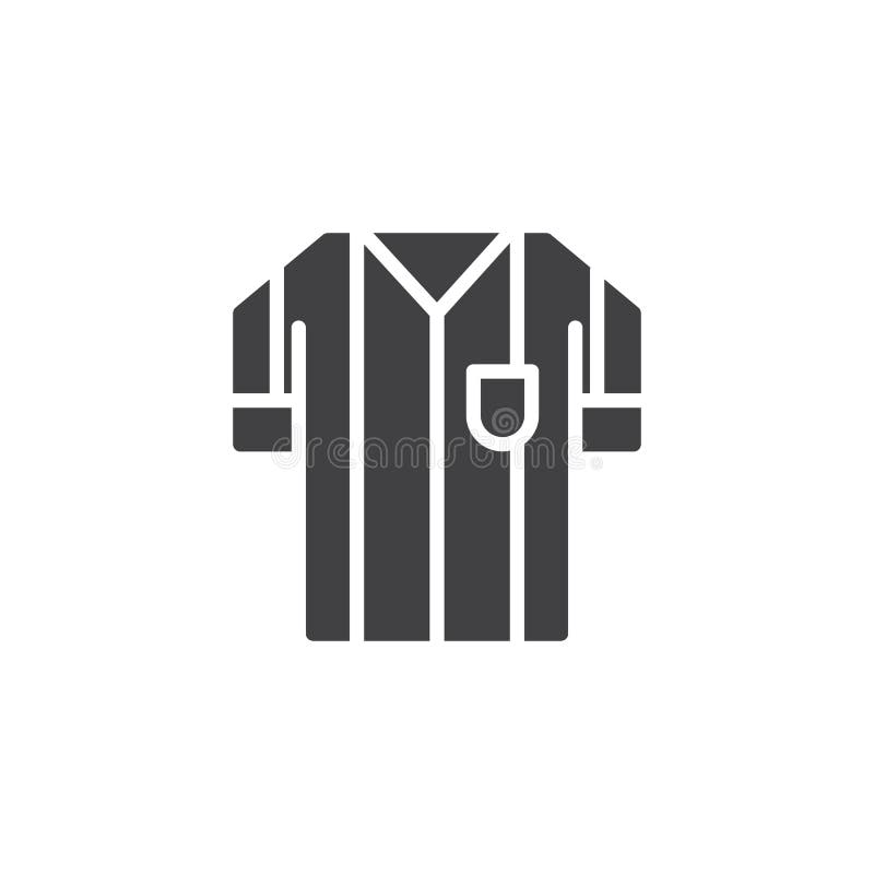 Soccer Referee Jersey Vector Icon Stock Vector - Illustration of glyph ...