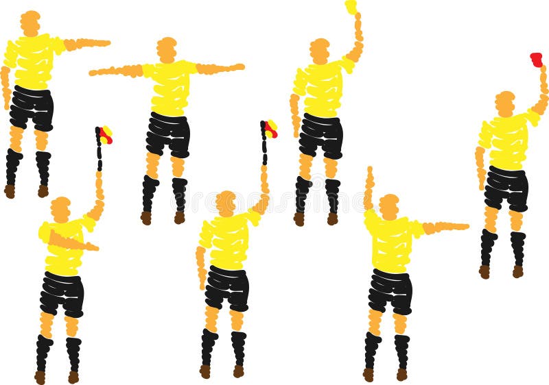 Soccer referee stock vector. Illustration of match, color - 41878050