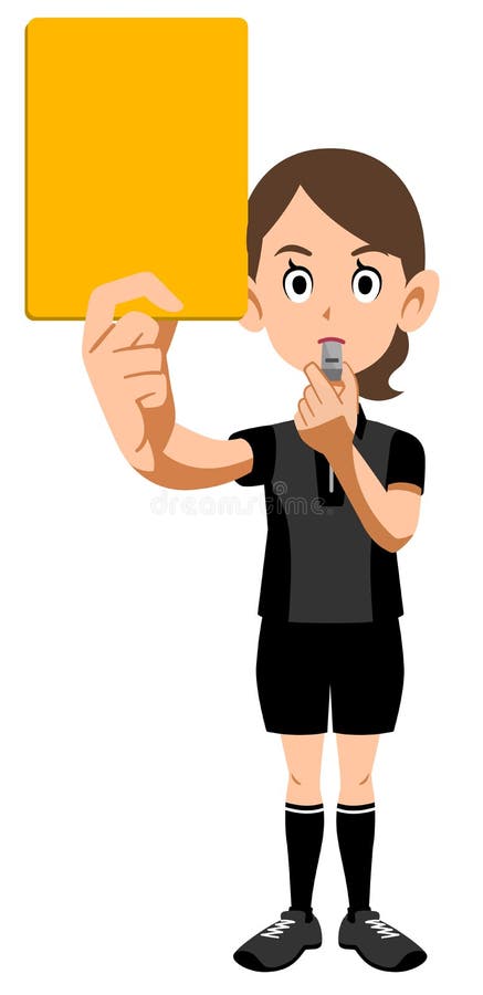 Football Referee Woman Stock Illustrations – 126 Football Referee Woman ...