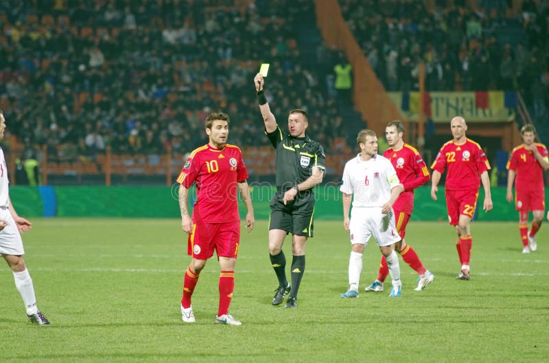The Referee Shows a Red Card To the Player Editorial Photo - Image of ...