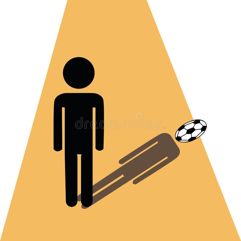 Soccer shadow stock vector. Illustration of creative - 33169503