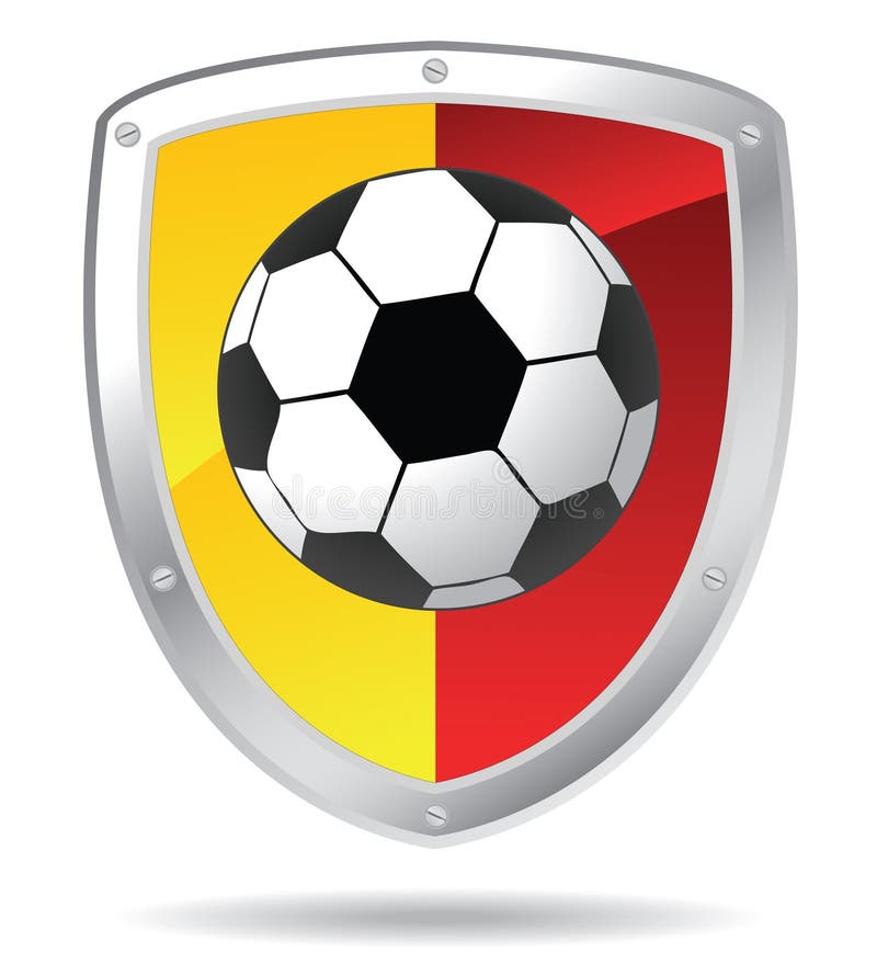 Soccer shield stock vector. Illustration of object, score - 13851481