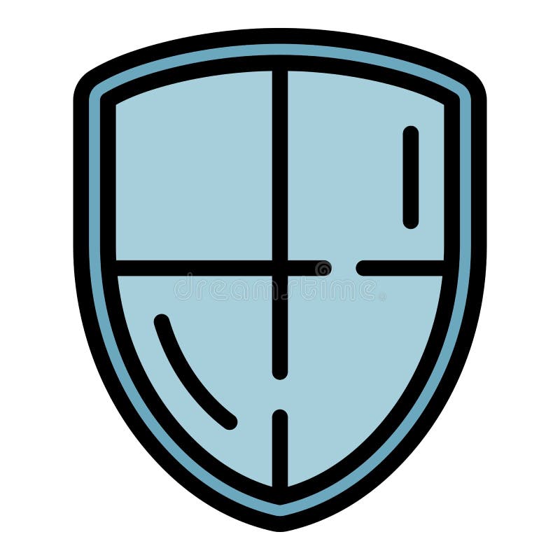 Soccer Shield Icon Color Outline Vector Stock Vector - Illustration of ...