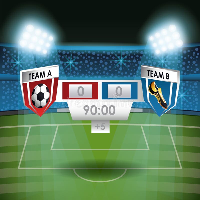 Soccer sport game stock vector. Illustration of tournament - 145601380