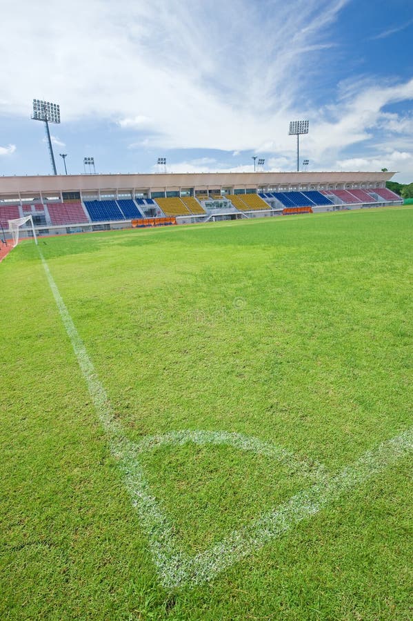 Corner of the soccer field stock photo. Image of field - 26668058