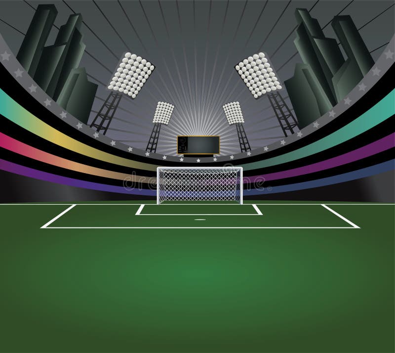 Soccer Stadium Abstract Background. Stock Vector - Illustration of ...