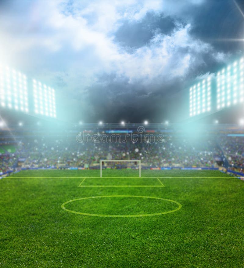 Light arena - blue blur stock image. Image of arena, bright - 508213