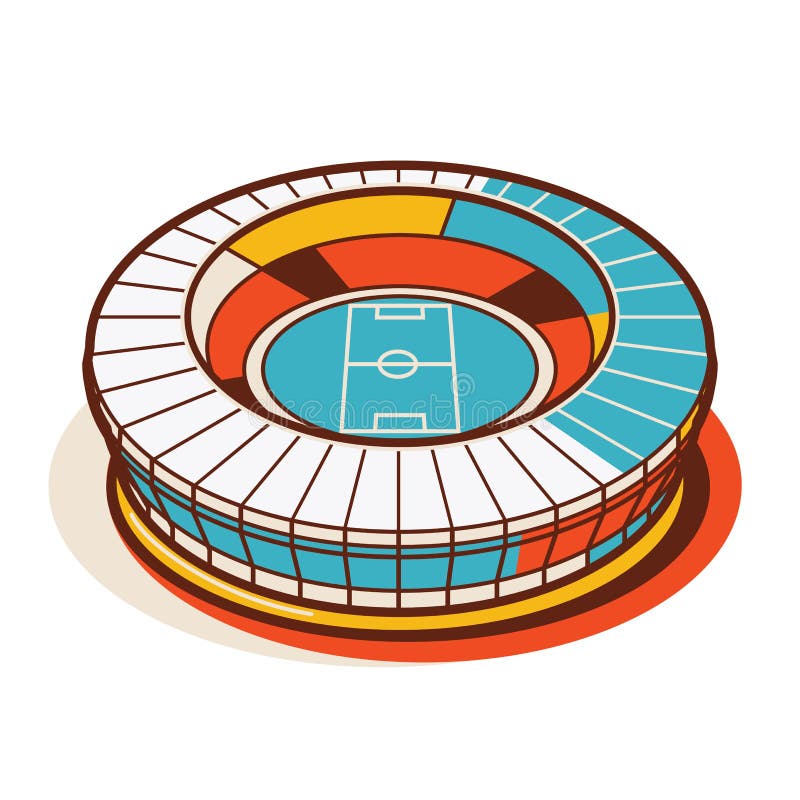 Soccer Stadium - Illustration 2 of 2 Stock Vector - Illustration of ...