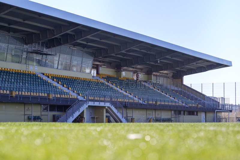 Stadium Tribune stock image. Image of entrance, comfort - 60376585