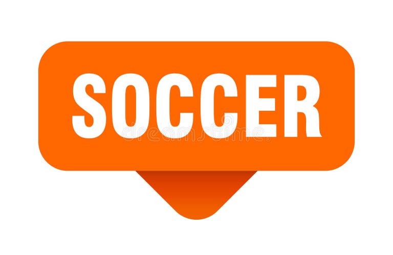 Soccer Sticker. Soccer Sign on Transparent Background Stock Vector ...