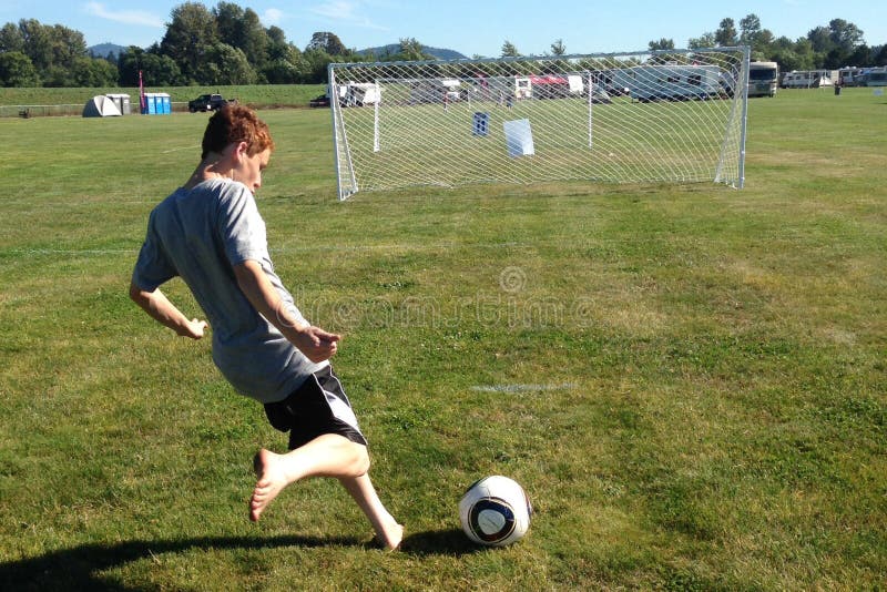 Soccer strike editorial photo. Image of strike, soccer - 43245376