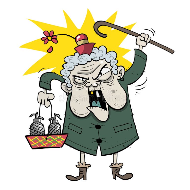Angry Grandma Stock Illustrations – 493 Angry Grandma Stock ...