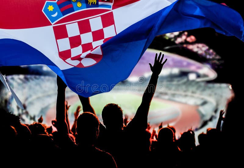 Soccer Supporters and Croatia Flag Editorial Stock Photo - Image of ...