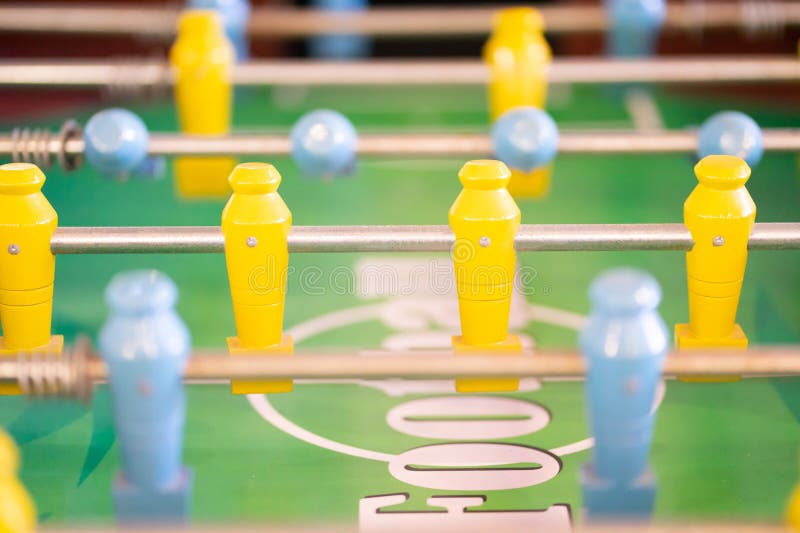Soccer Table Wooden Board Wooden Player Games for Fun Stock Photo ...