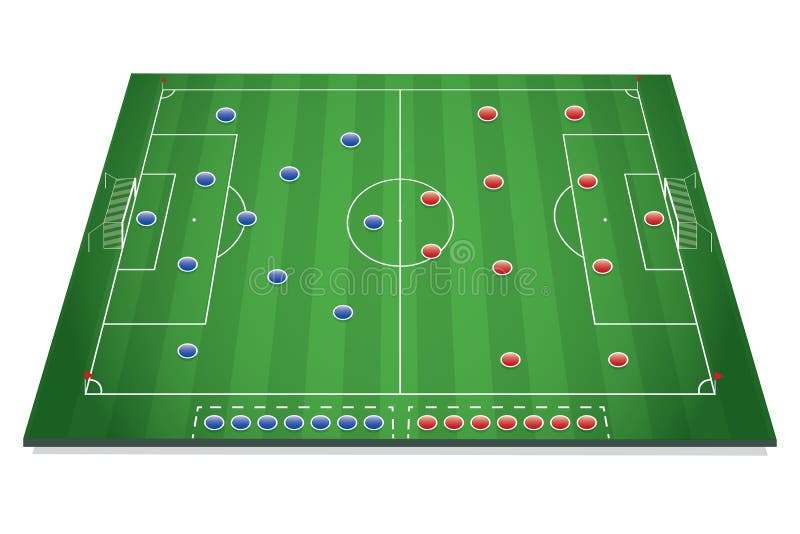 Soccer tactic table stock vector. Illustration of sport - 40221401