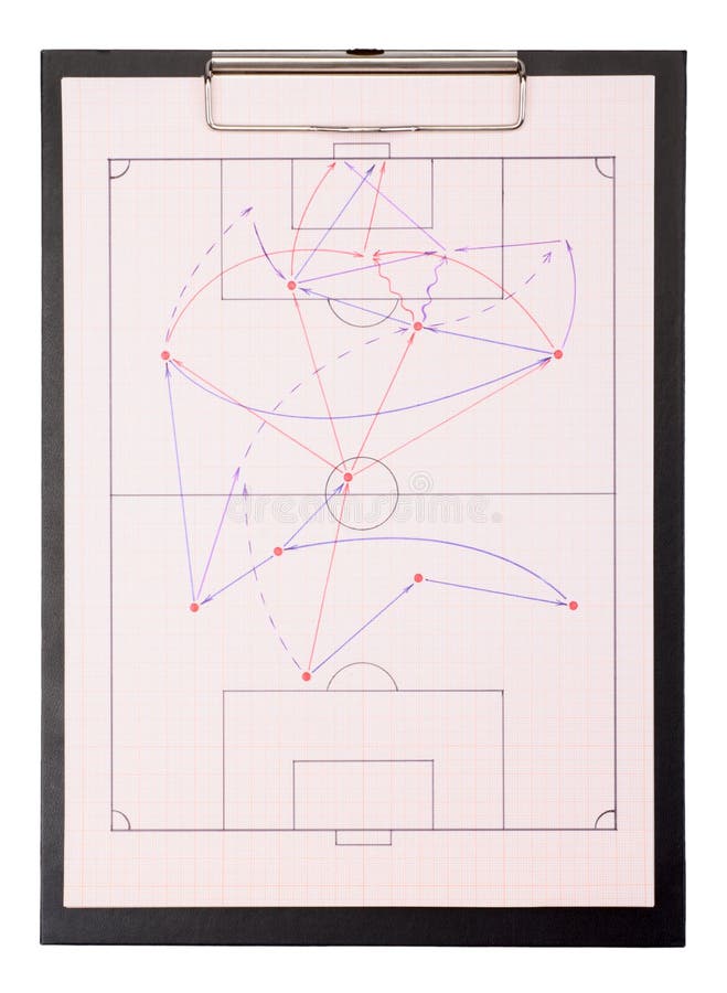 Soccer tactics stock photo. Image of drawing, gainer - 31044142