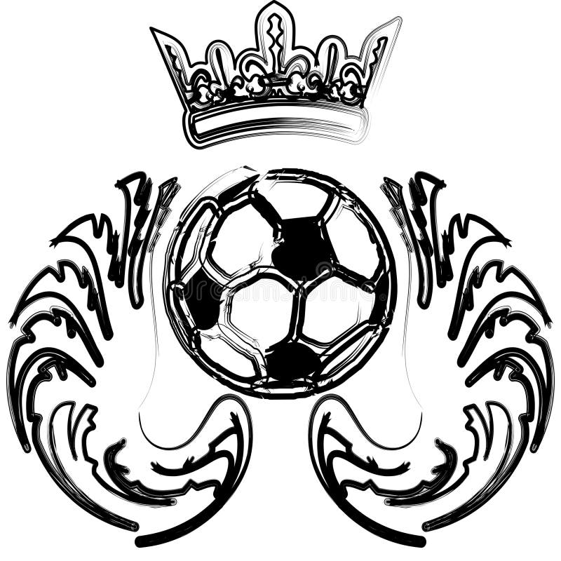 Soccer Tattoo Insignia Emblem Crest Sticker3 Stock Vector ...