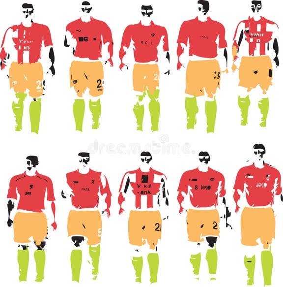Illustrated Color Soccer Team Stock Illustrations – 48 Illustrated ...