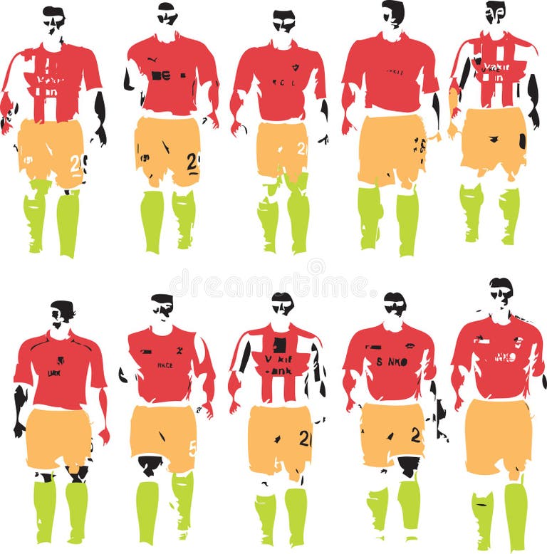 Illustrated Color Soccer Team Stock Illustrations – 48 Illustrated ...