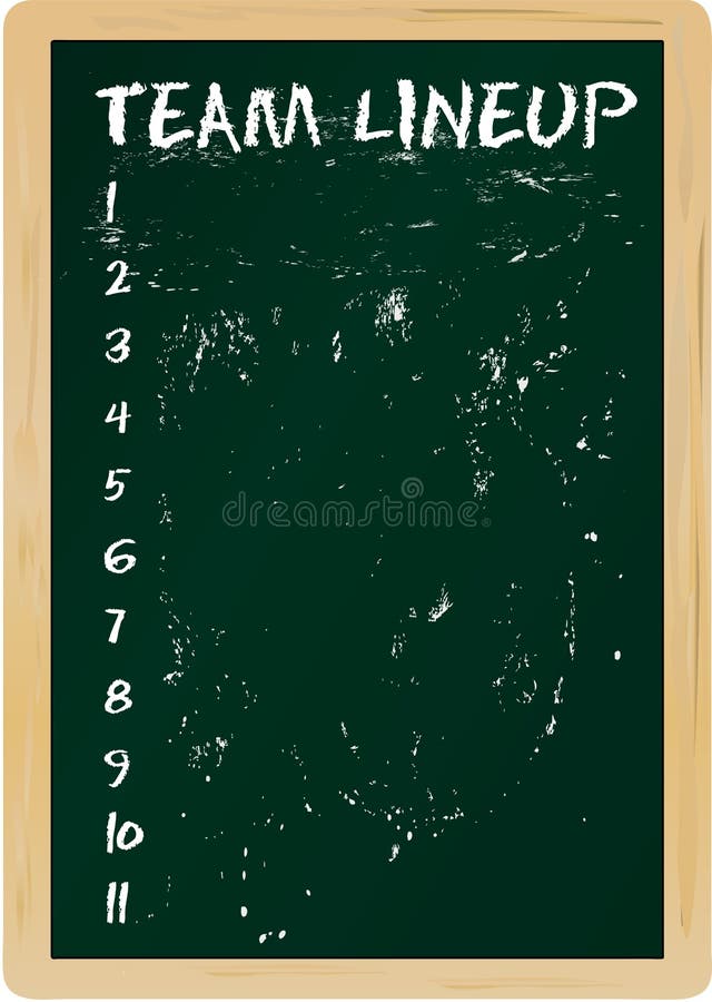 Soccer team lineup stock vector. Illustration of football - 24493158