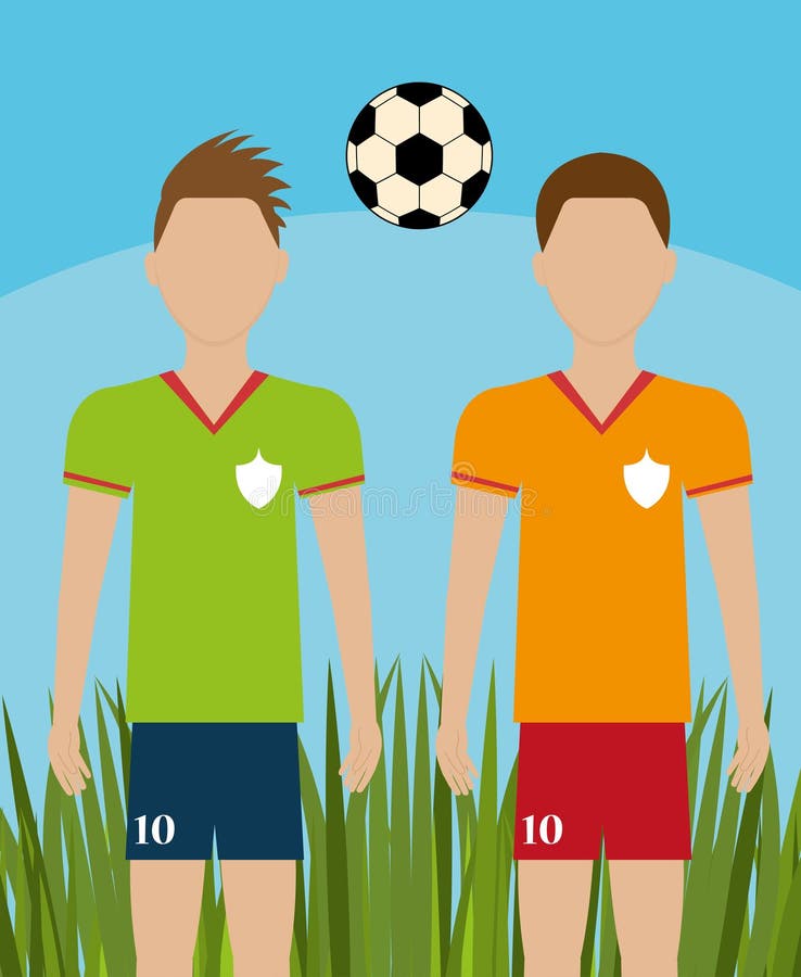 Soccer Team Sport and Games Stock Vector - Illustration of hobby, sport ...