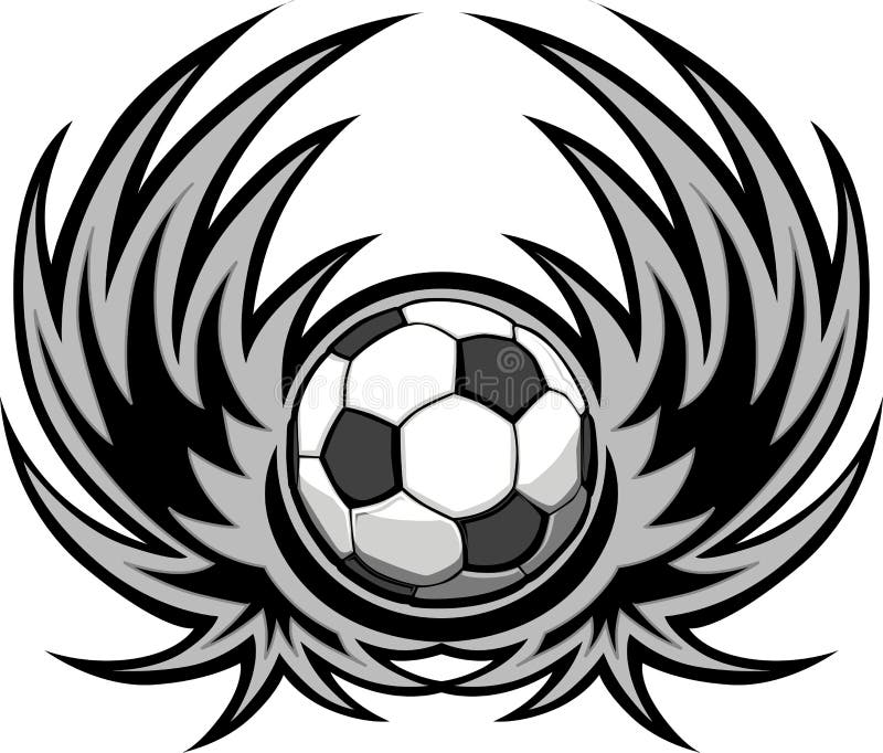 Soccer or football logo stock vector. Illustration of black - 14549392