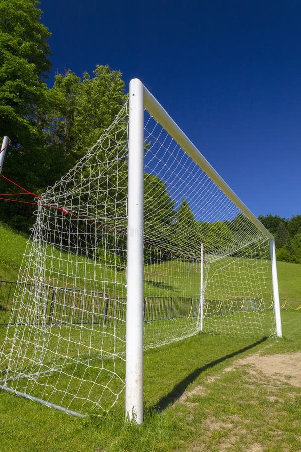 Soccer terrain in nature stock image. Image of play, land - 95989301