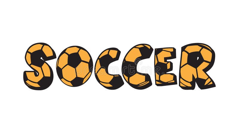 Soccer Ball Text Effect Stock Illustrations – 288 Soccer Ball Text ...
